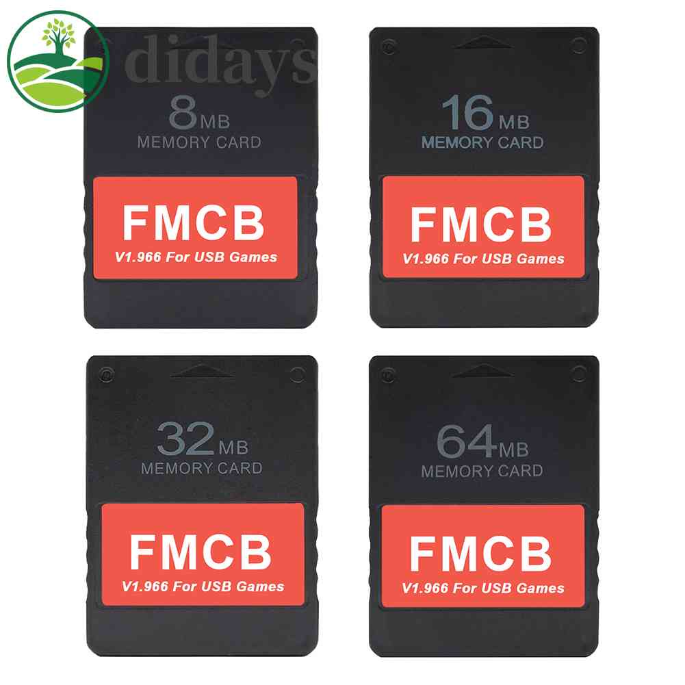 การ์ดหน่วยความจํา FMCB V1.966 USB HDD สไตล์เรโทร สําหรับ PS2 PS1 วิดีโอ ...