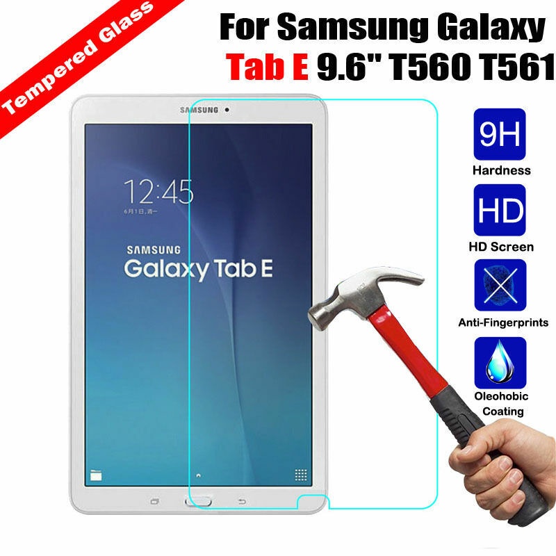 ฟิล์มกระจกนิรภัยกันรอยแท็บเล็ต พรีเมี่ยม สําหรับ Samsung Galaxy Tab E 9.6 T560 Tab A 10.1 T580 ...