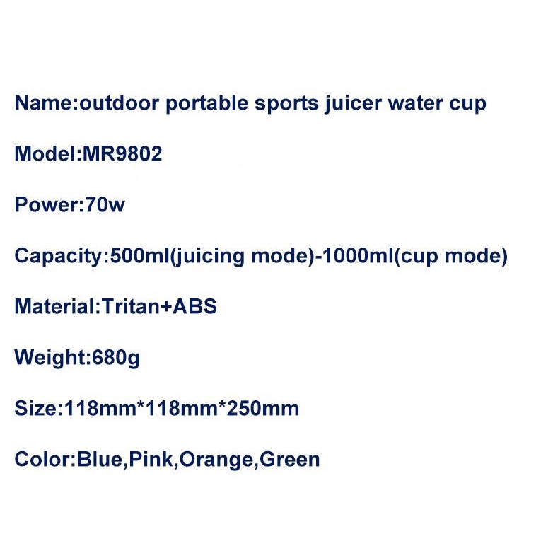 Xiaomiyoupin MORPHY RICHARDS MR9802 เครื่องคั้นน้ําผลไม้ แบบพกพา ขนาด ...