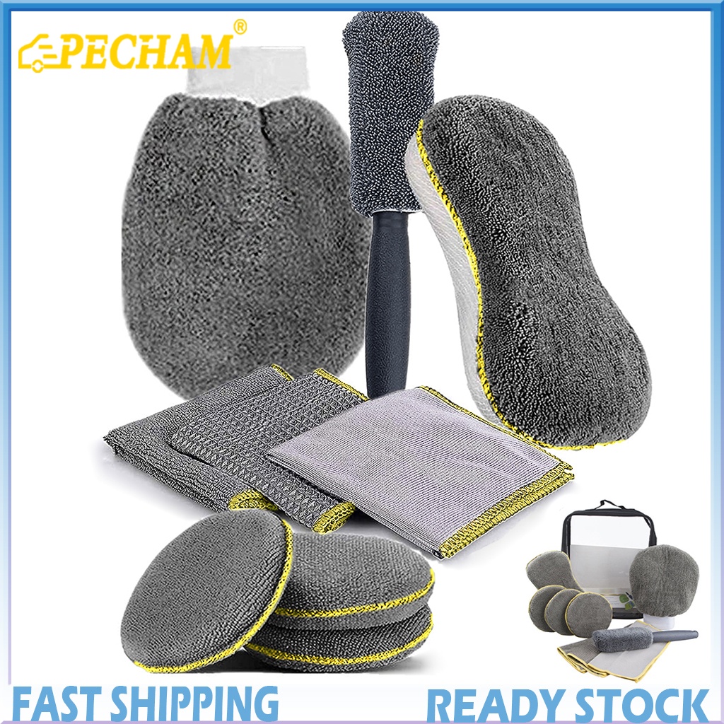 PECHAM 5 ชิ้น ชุดแปรงล้างรถ ชุดแปรงทําความสะอาดขอบล้อรถยนต์ - pecham.th - ThaiPick