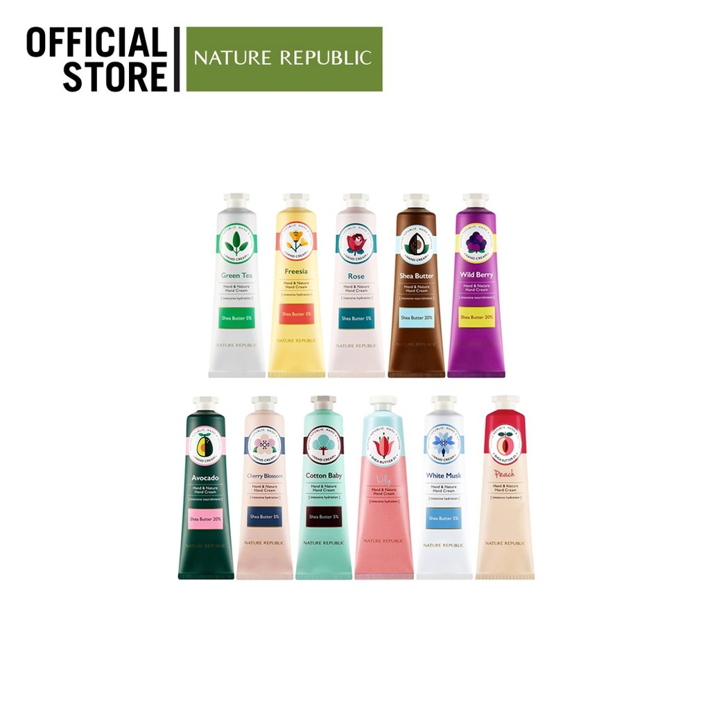 NATURE REPUBLIC HAND NATURE HAND CREAM (30ml) ครีมบำรุงมือ - nature ...
