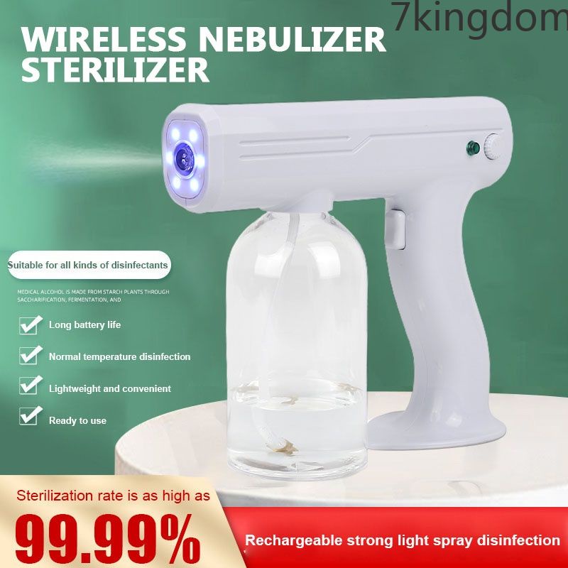 7kingdom PC nozzle USB-800ML Blu-ray wireless rechargeable nano steam spray gun atomization ...