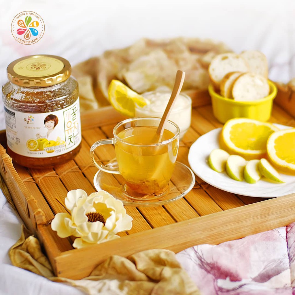 ชาส้มยูซุ ชาส้มเกาหลี ชาส้มผสมน้ำผึ้ง 꿀유자차 Kkoh Shaem Honey Citron Tea ...