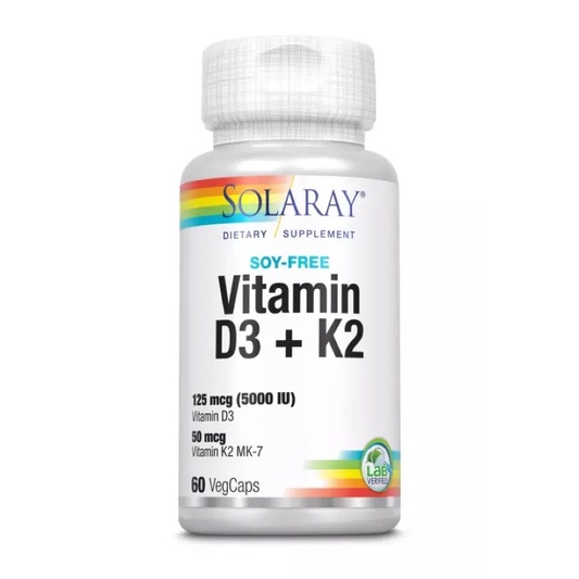 Solaray vitamin D3 + K2 60 capsule แท้พร้อมส่ง - vanbood168 - ThaiPick
