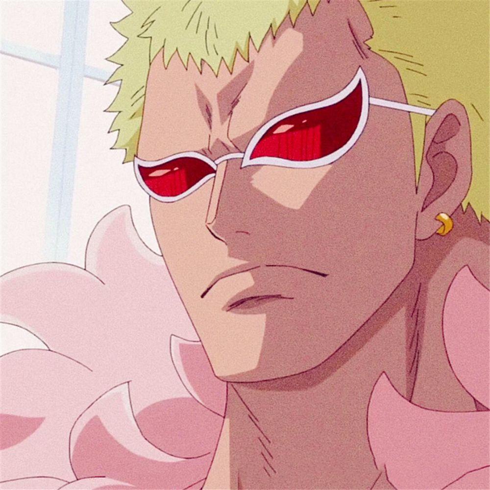 LAY Trendy Doflamingo Sunglasses Anti UV Anime Cosplay Glasses Cosplay ...