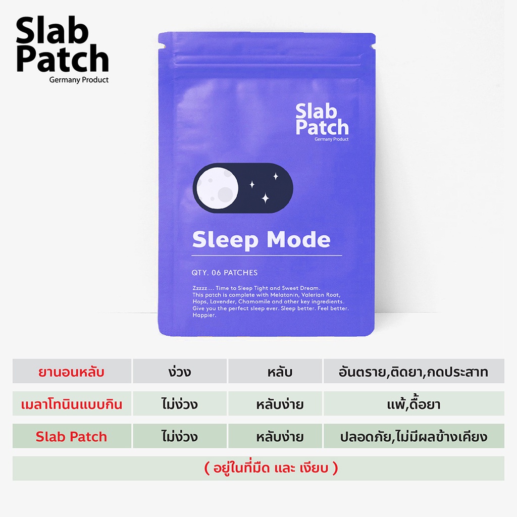 Slab Patch แผ่นแปะ (ช่วยในการนอน) - slab_patch - ThaiPick