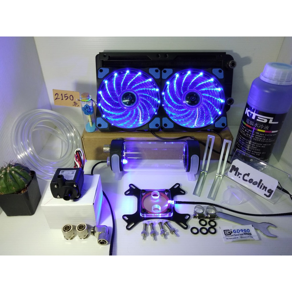 ชุดน้ำระบบเปิดCPU+การ์ดจอ 2ตอน, CPU+GPU Water Cooling Open Loop Set *สี ...