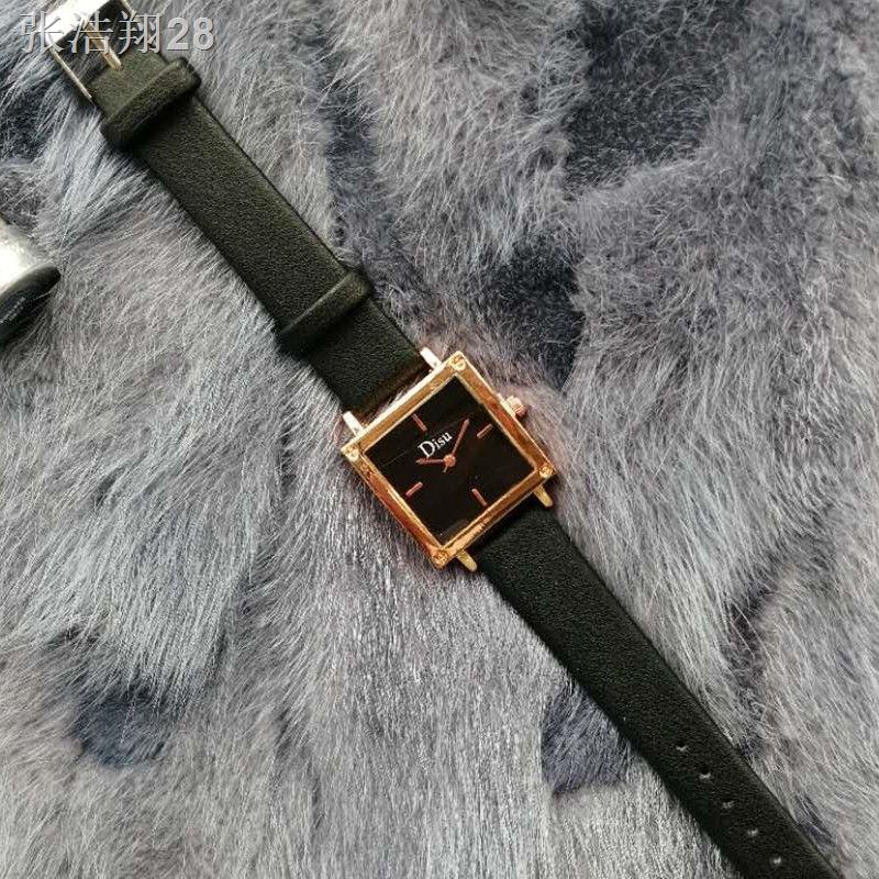 Disu square female watch Korean style simple retro Mori girl wild ...