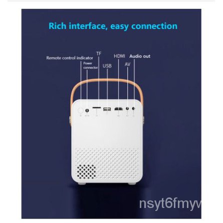 2021[100% Quality] LUMOS Projector Y8 Mini 6000 Lumens HD 1080P 4K WiFi ...