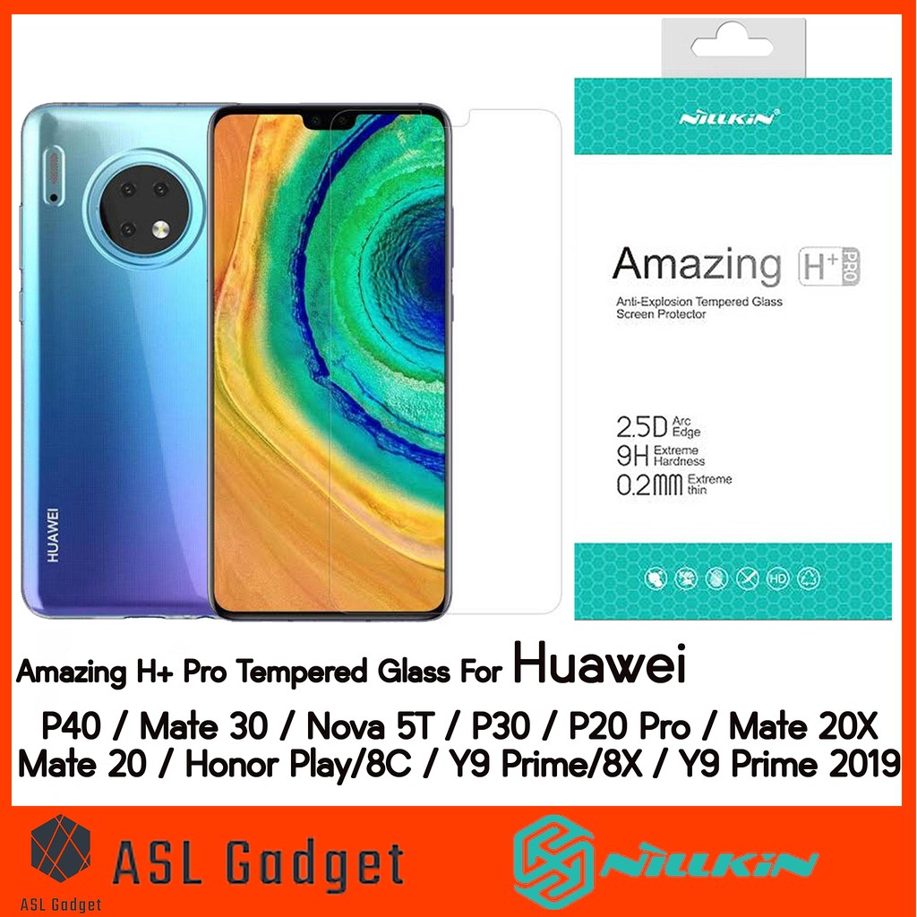 Nillkin H+Pro For Huawei P40 / Mate30/Nova 5T / P30 / Mate20 / Y9 Prime 2019 กระจก เกือบเต็มจอ ...