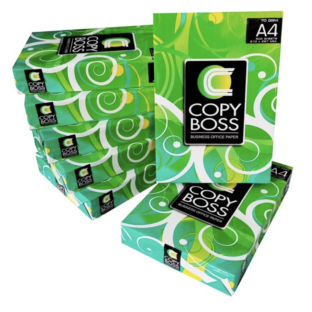 ♦ (1รีม) กระดาษ A4 70แกรม COPY BOSS (1รีม / 500แผ่น) | Shopee Thailand