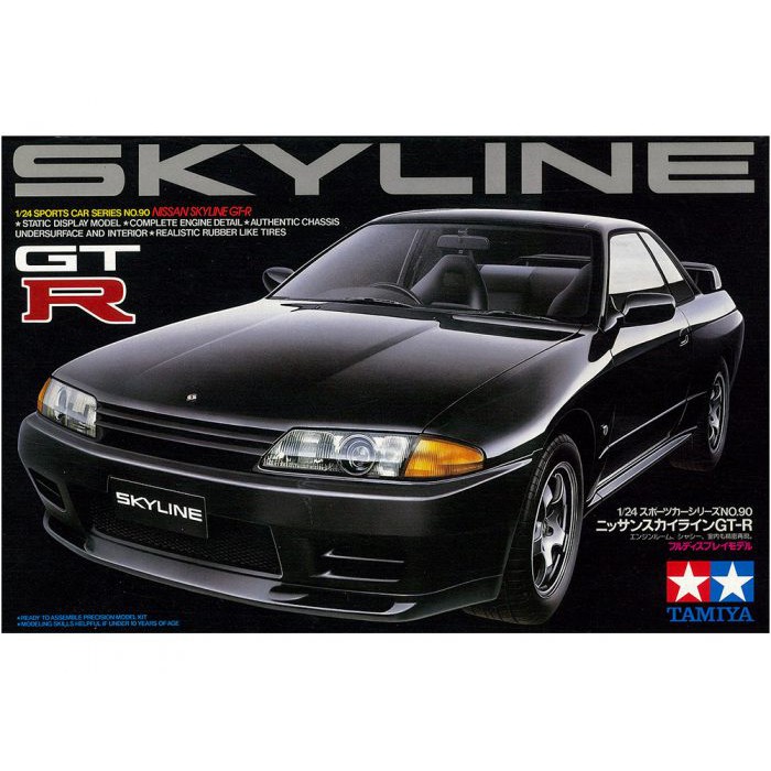 โมเดลรถ TAMIYA Nissan Skyline GTR R32 scale: 1/24 โมเดลประกอบ รถยนต์ทาม ...
