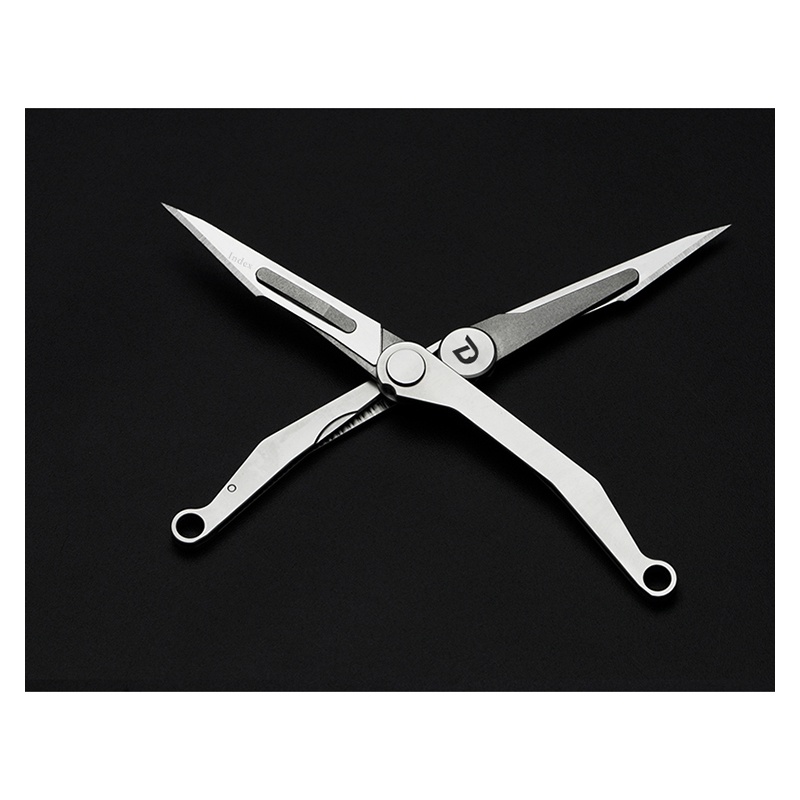 1x EDC Falcon Knife Titanium Alloy Self Defense Folding Utility Knife ...