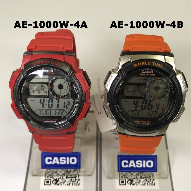 CASIO ของแท้ ????% รุ่น AE-1000W นาฬิกาผู้ชาย DIGITAL สายเรซิ่น พร้อม ...