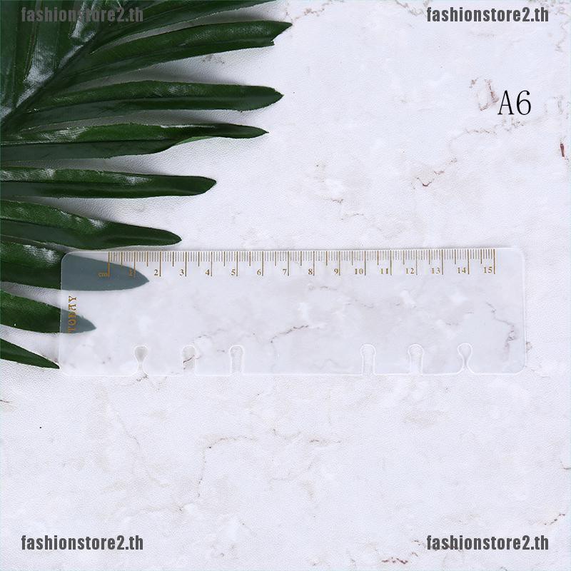 FS coil notebook ruler frosted planner 6 holes loose leaf spiral ...