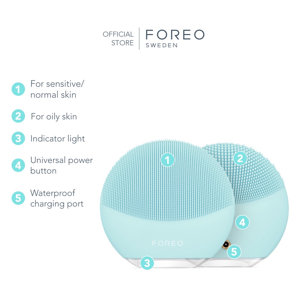FOREO LUNA Mini 3 Mint เครื่องล้างหน้า ฟอริโอ้ ลูน่า มินิ 3 สีเขียว ...