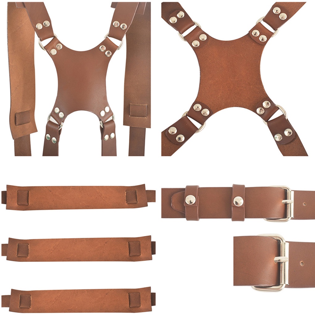 BPortable Camera Strap Leather DSLR Strap Double Shoulder Strap ...