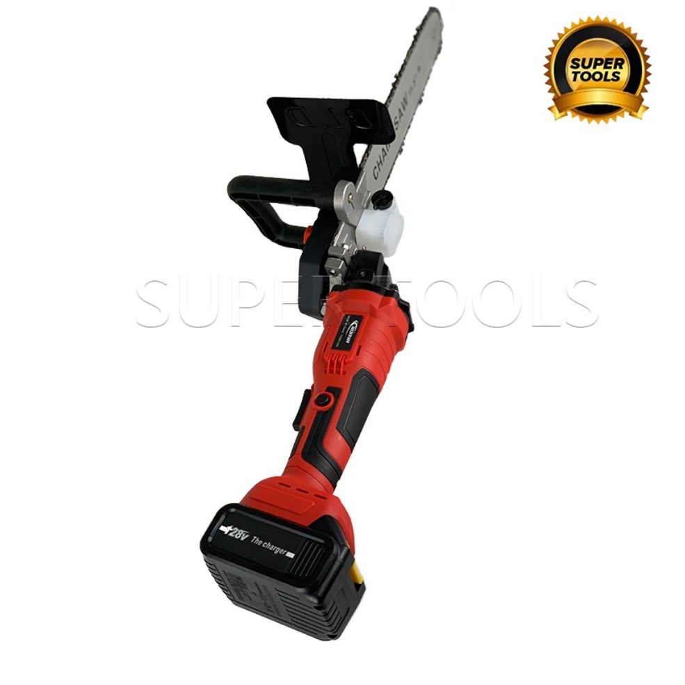 BONYA เครื่องเจียร์ไร้สาย 128V เครื่องเจียร์แบตเตอรี่ 4นิ้ว หัวบาร์โซ่ หัวบาร์เลื่อยโซ่ เลื่อย ...