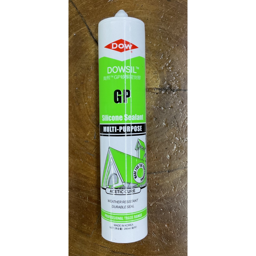 DOWSIL GP ดาวซีล จีพี ซิลิโคน ซีลแลนท์ สีดำ/ขาว/เทา/ใส/อลูมิเนียม ...