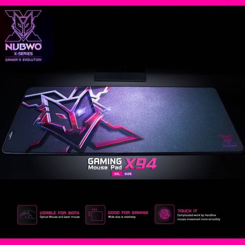 Nubwo X94 แผ่นรองเม้าส์ เกมมิ่ง ขนาด 40X90 ซม. Gaming Mouse Pad XXL ...