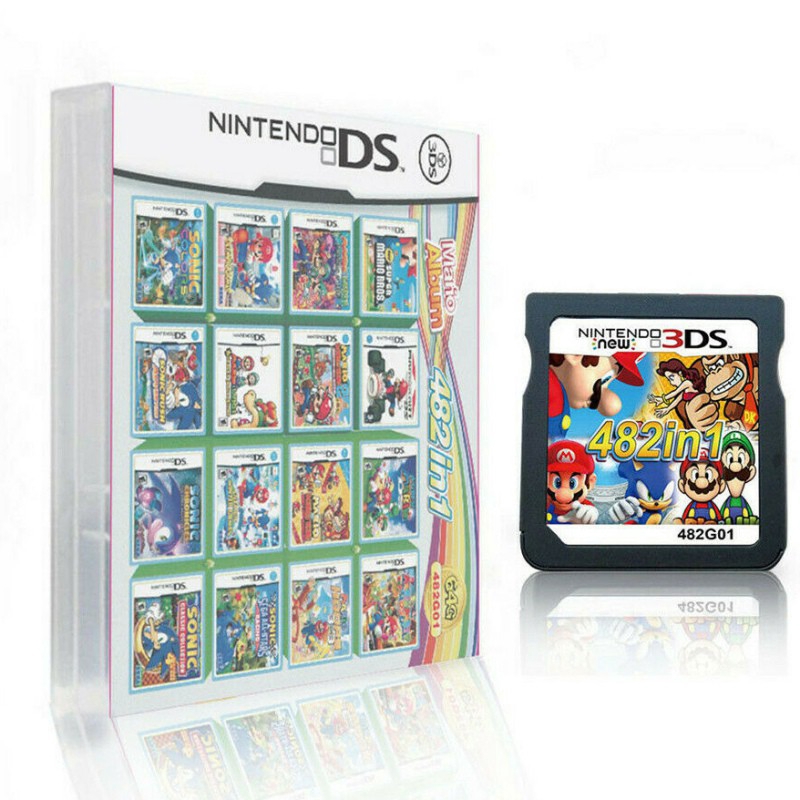 เครื่องเล่นเกม Nintendo：Nintendo 3DS NDS 482 Card Game Card Multi Game ...