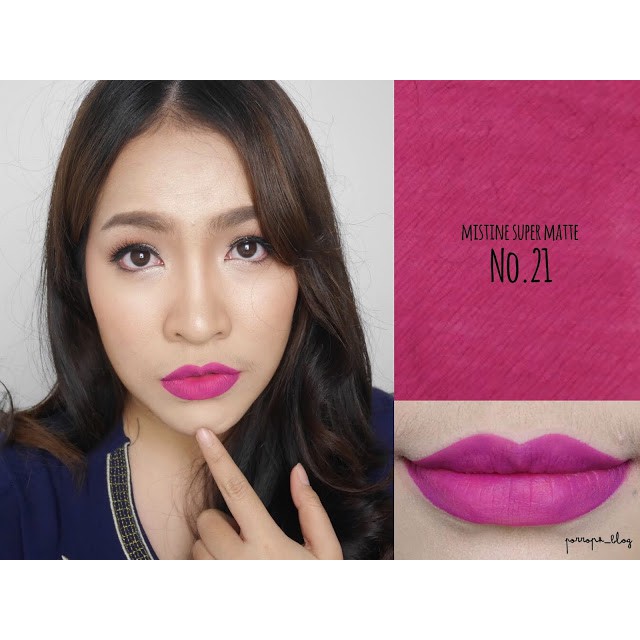 (16-30) Mistine ลิปซุปเปอร์ แมทท์ 30สี Super Matte Lip Color - housebetter - ThaiPick