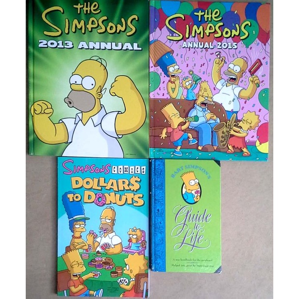 Simpsons and Captain Underpants Annual หนังสือมือสอง ปกแข็ง ...