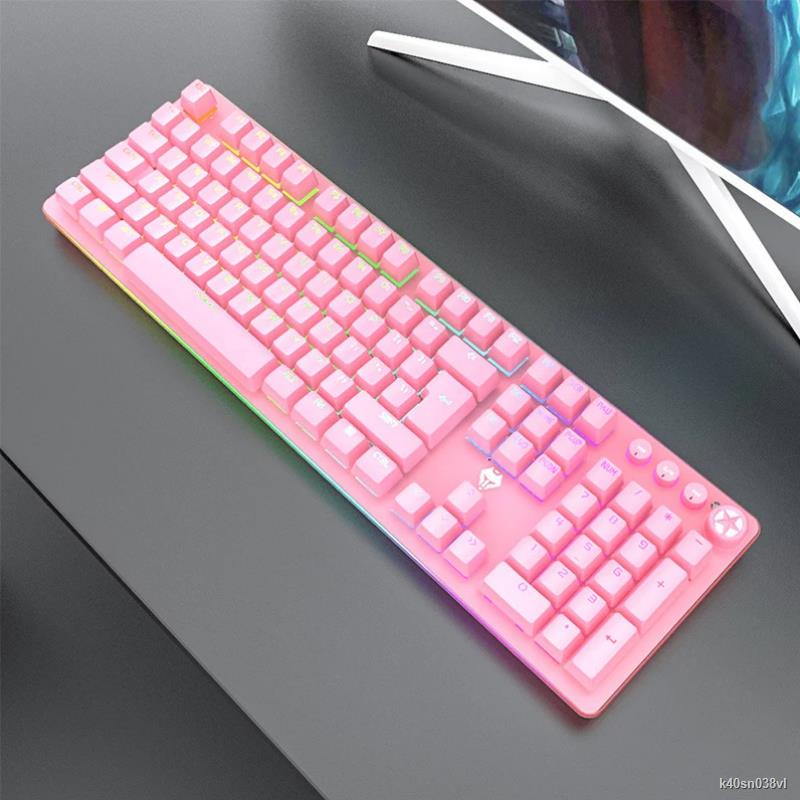 G900 Pink Mechanical Gaming Keyboard For PC/Laptop USB Wired Gamer ...