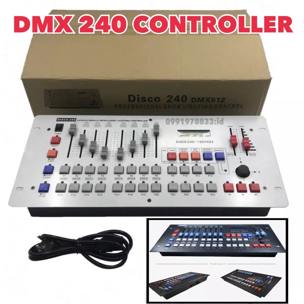 DMX Controller Disco 240 บอร์ดคุมไฟเวที ไฟพาร์ มูวิ่งเฮท ไฟเลเซอร์ดิส ...