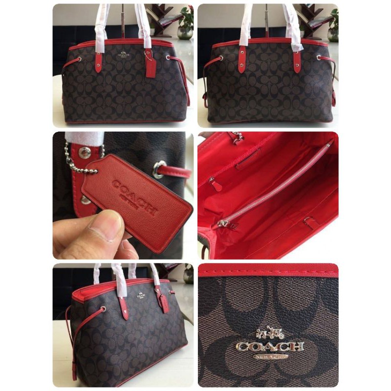 COACH F57842 DRAWSTRING CARRYALL IN SIGNATURE CANVAS ...