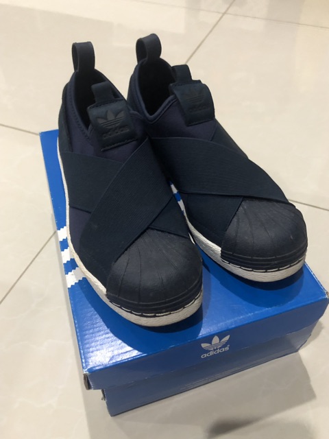 Buy Superstar Slip-On W 'Tech Ink' S76410 Blue GOAT
