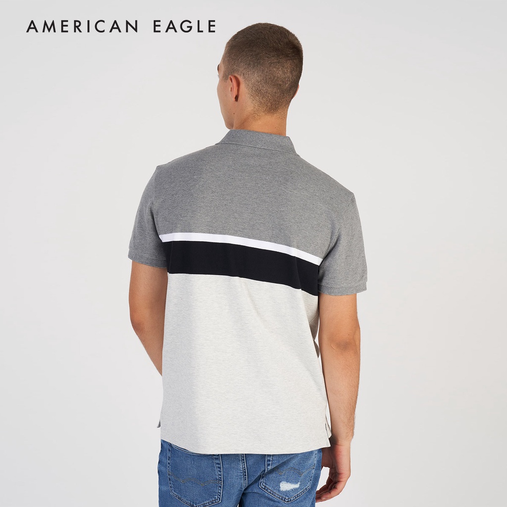 American Eagle Colorblock Icon Polo Shirt เสื้อโปโล ผู้ชาย คัลเลอร์บ ...