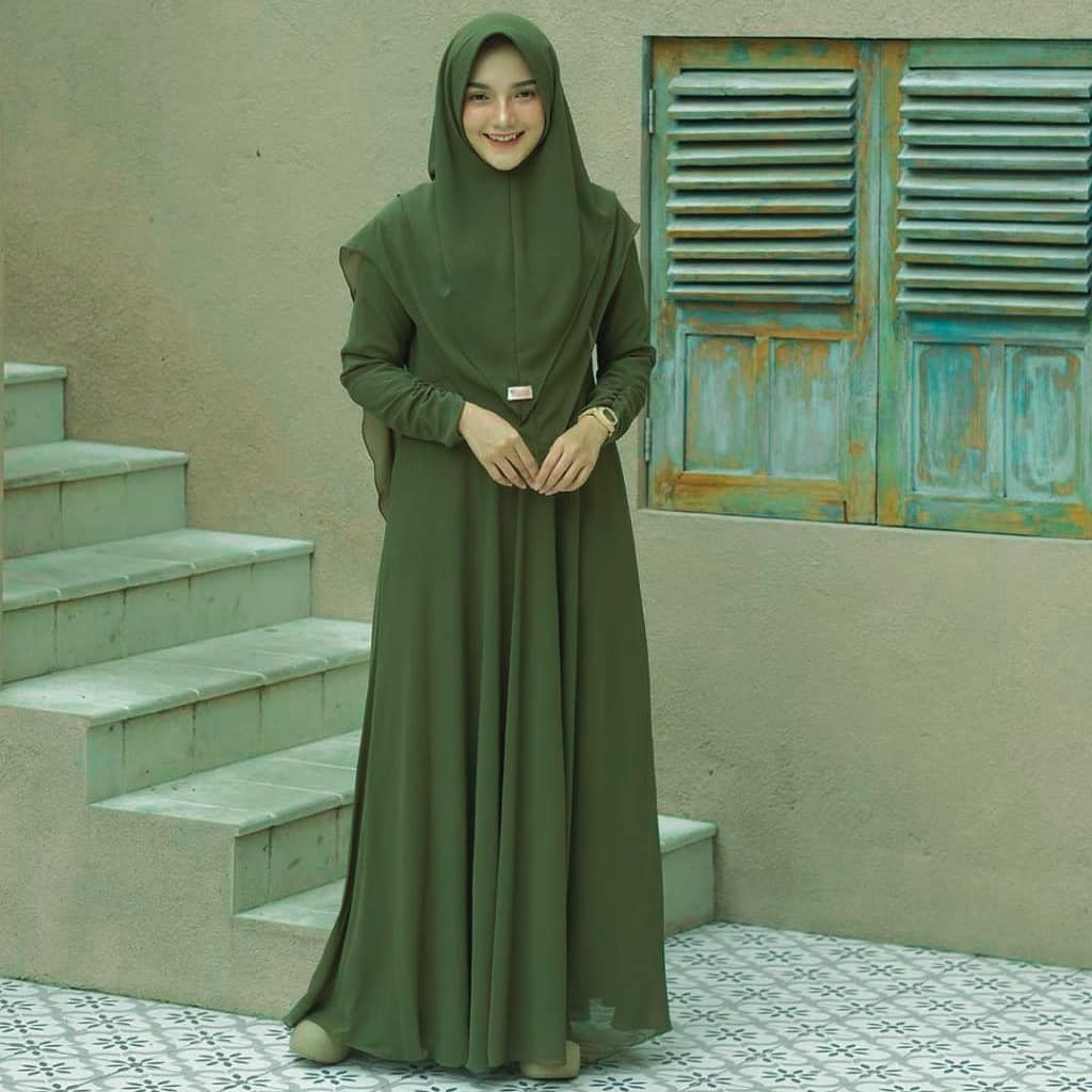 Gamis Gamis Syari Khimar / Gamis Syari ชุด Khimar / Latest Gamis เสื้อ ...