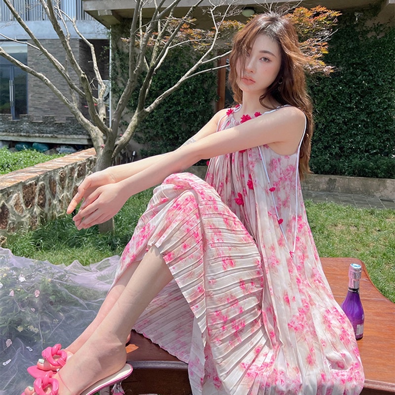 APRIL CLOTHES - Canelé Dress ชุดเดรสพลีท สายเดี่ยวผูกไหล่ - april ...