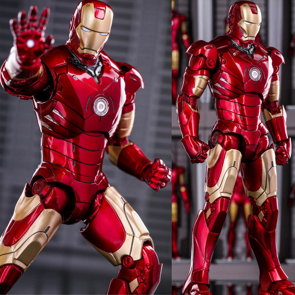 Ready【ZD TOYS】Original Marvel 1/10 Iron Man Mark 3 LED version Hall of ...