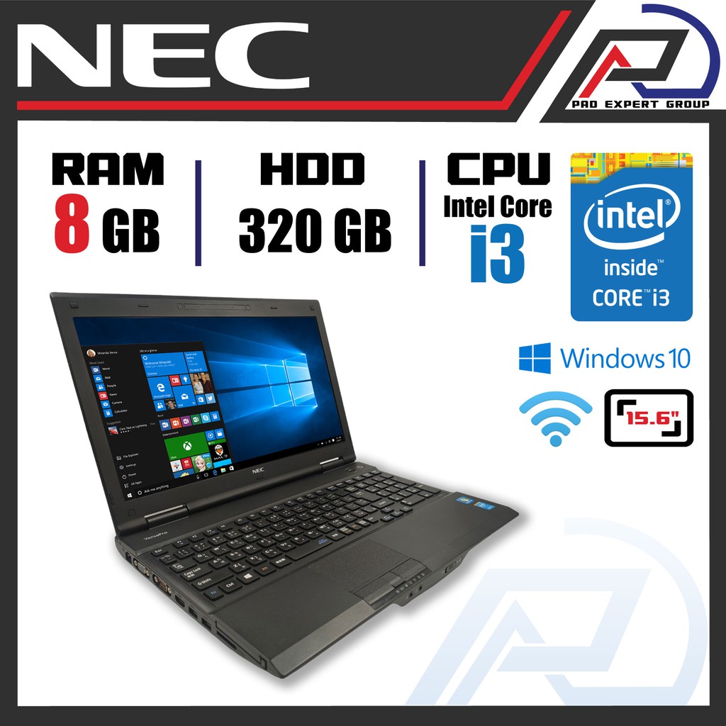 NEC โน๊ตบุ๊คมือสอง Notebook Intel core i3 เล่นเกม, ดูหนัง, ฟังเพลง ขนาด ...