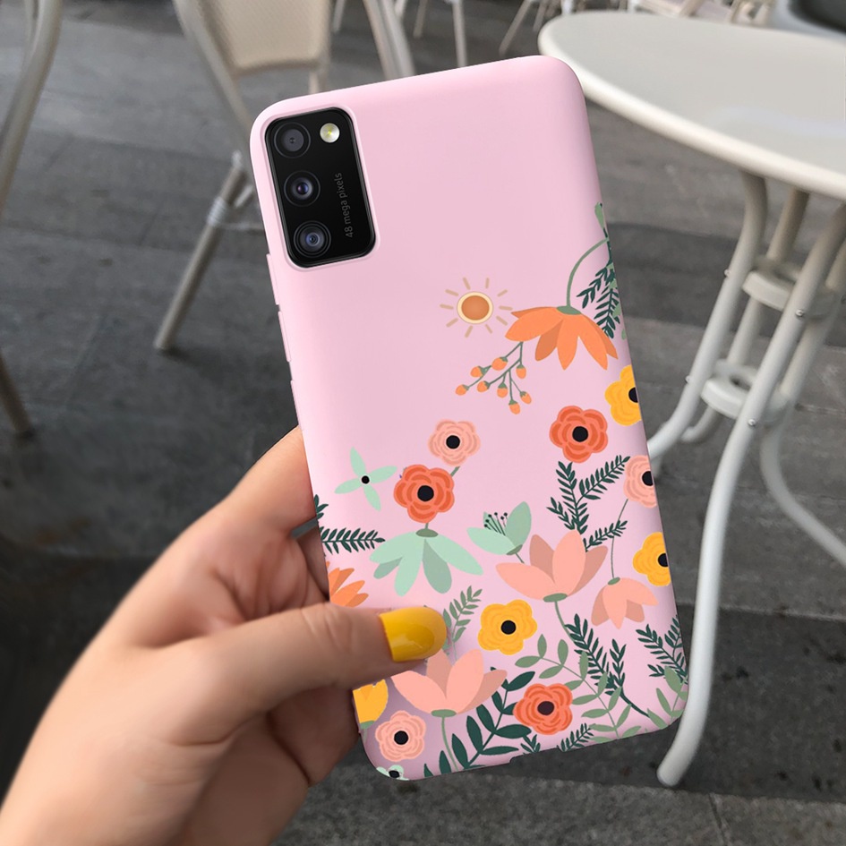 เคสโทรศัพท์ลายกระบองเพชรดอกเดซี่กาแล็กซี่น่ารักสําหรับ Samsung Galaxy A41 Sm-A415F A41 A 41 6.1 ...