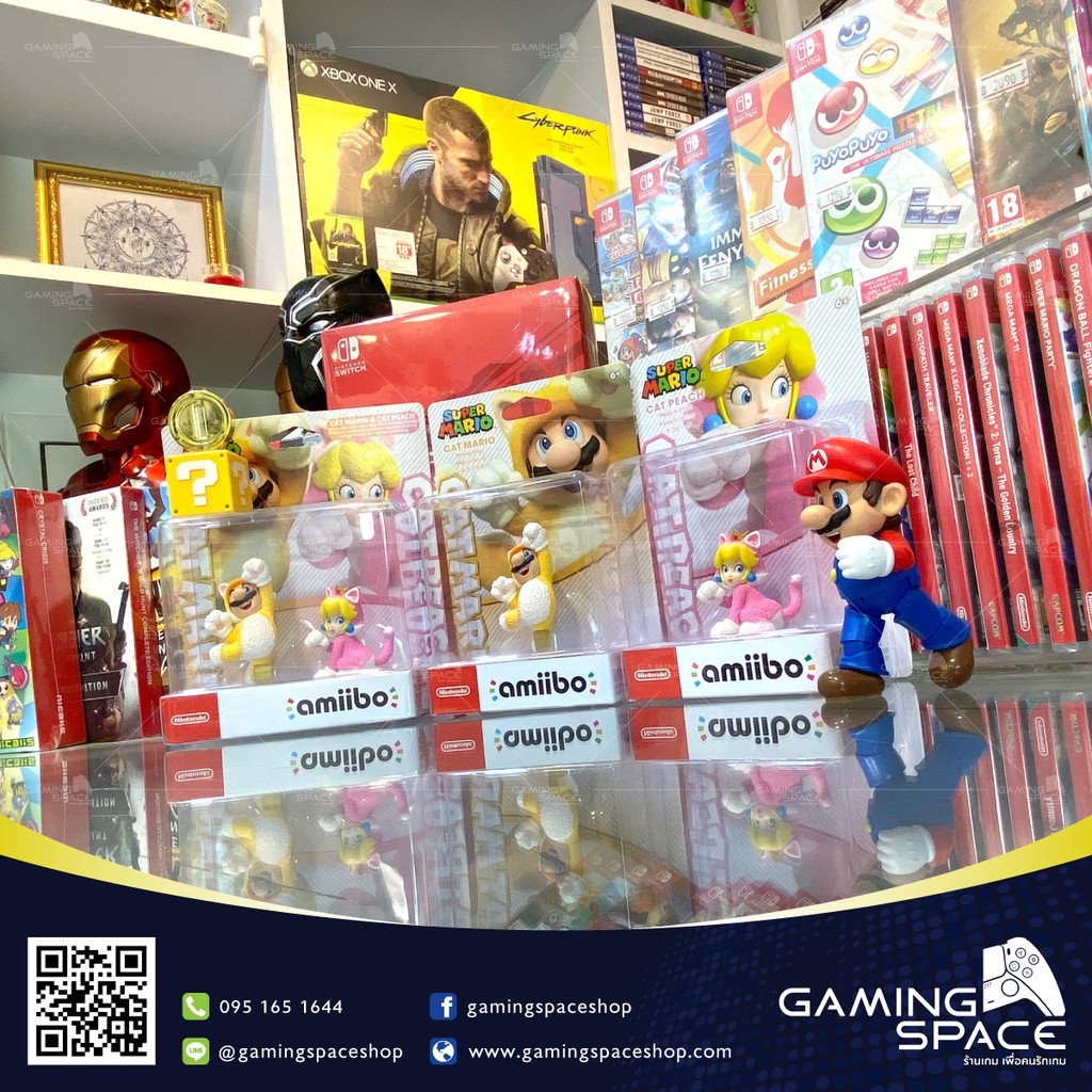 NINTENDO SWITCH amiibo cat mario cat peach - gamingspaceshop - ThaiPick