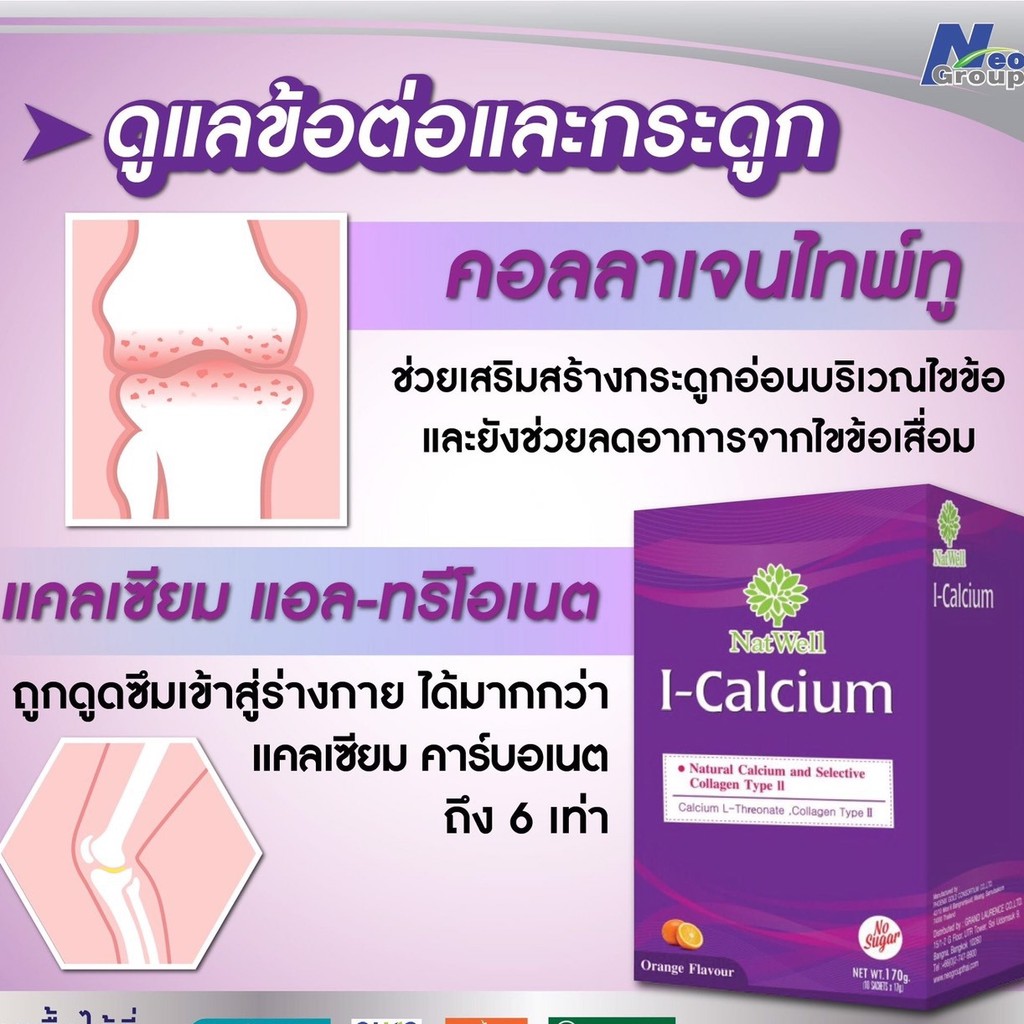 NatWell I-Calcium 10 Sachets แนทเวลล์ ไอ แคลเซียม ขนาด 10 ซอง 3 กล่อง ...
