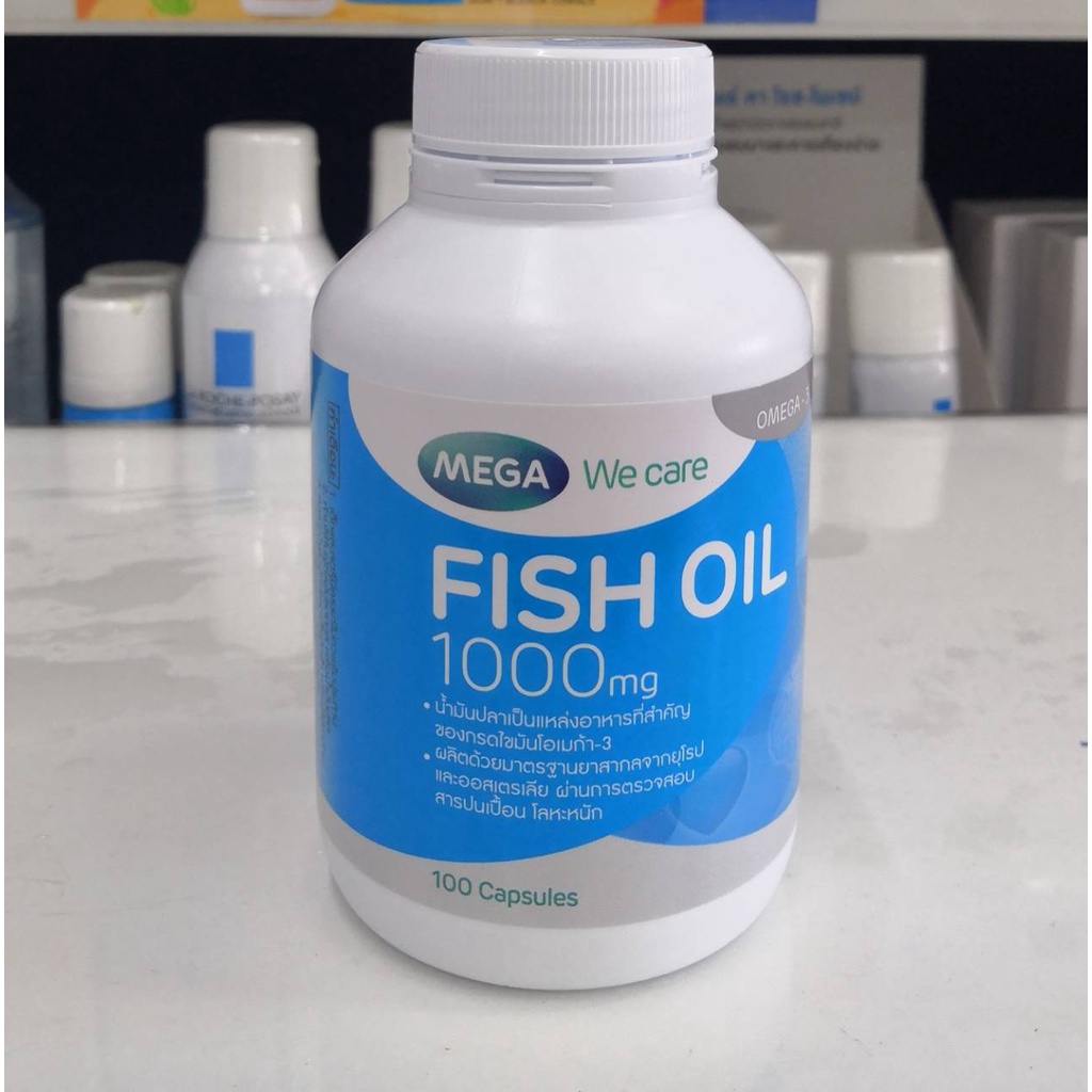 MEGA Fish Oil ฟิชออย FishOil น้ำมันปลา 30 เม็ด100 เม็ด - udomphol ...