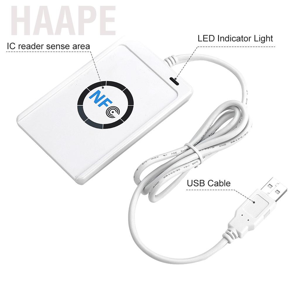 Haape NFC RFID Reader / Writer ACR122U ISO 14443A B + Free Software in ...