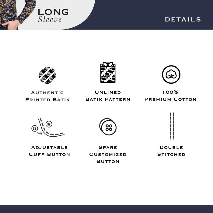 ผ้าบาติก สําหรับผู้ชาย Jayashree ผ้าบาติก แขนยาว ทรงสลิมฟิต สีเทา - elasorean1s.th - ThaiPick