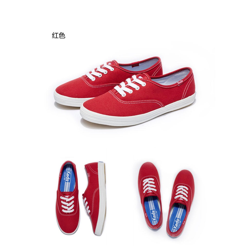 Keds Chillax Mini รองเท้าผ้าใบสีทึบตามฤดูกาลรองเท้าผ้าใบผู้หญิงคลาสสิก ...
