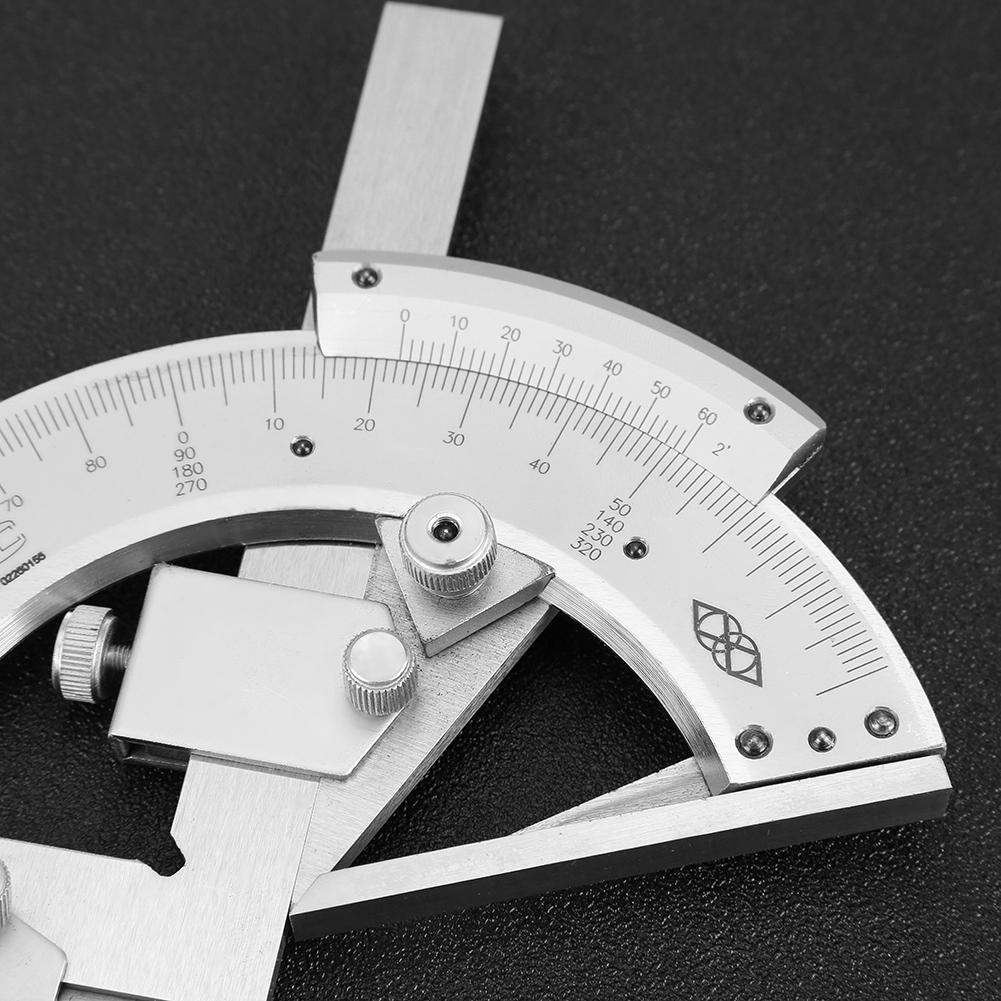 0-320 Precision Universal Bevel Magnifier Vernier Adjustable Protractor ...