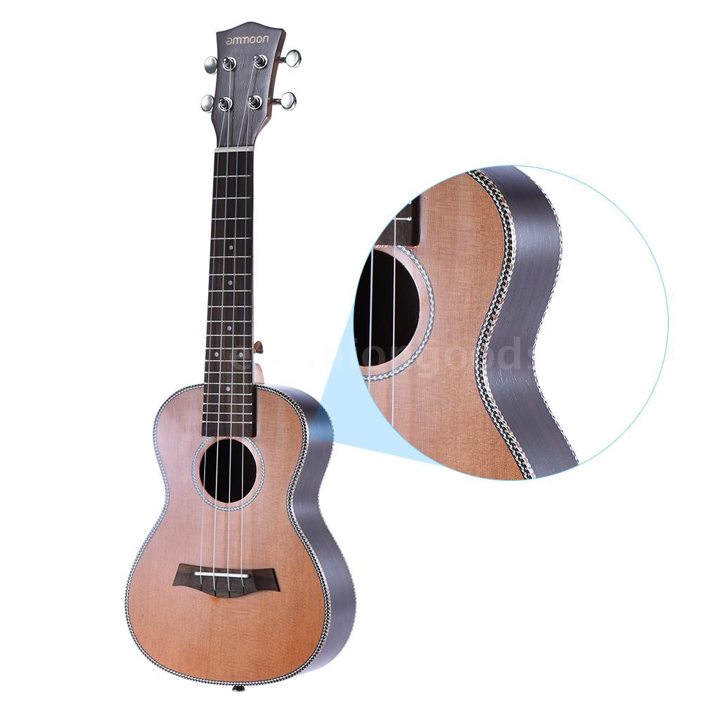 （COD）ammoon 24" Korean Pine Acoustic Concert Ukulele Ukelele Uke Wooden ...