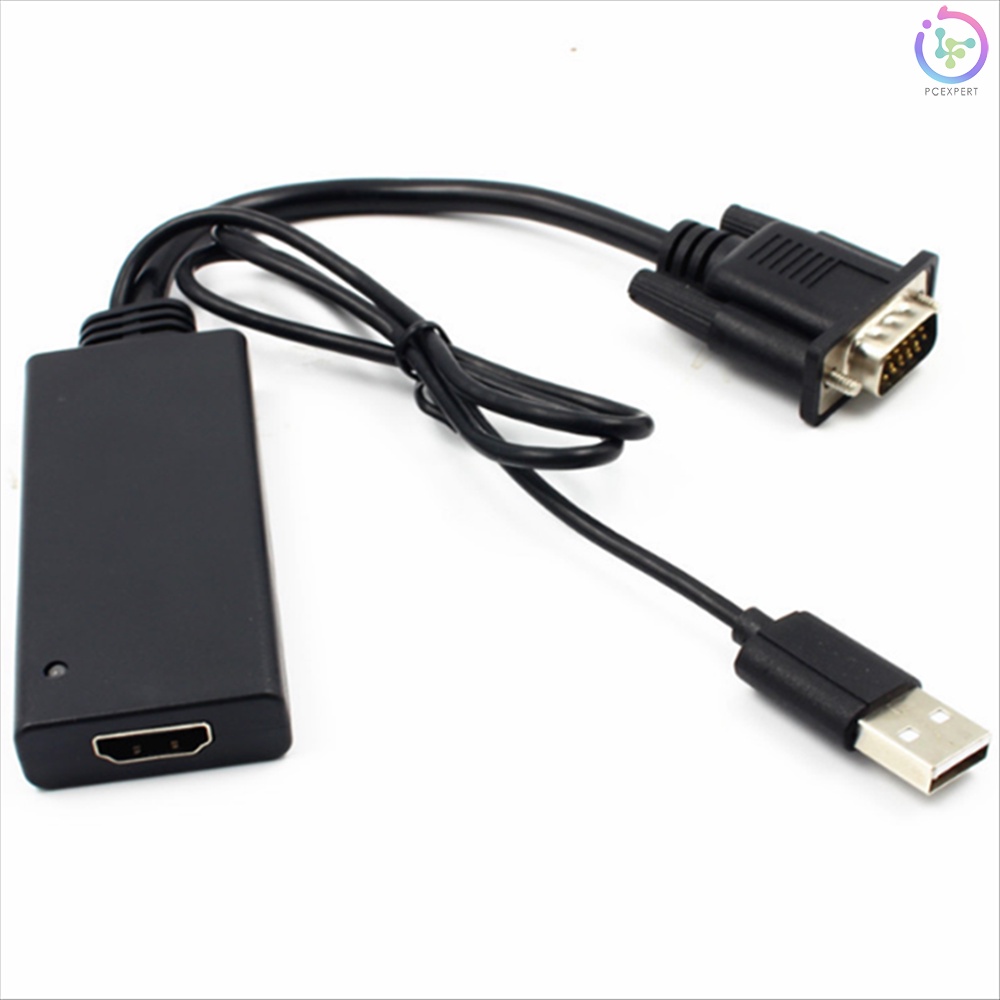 1080P HD to VGA Adapter HD Audio TV AV HDTV PC Video Cable VGA to HD ...