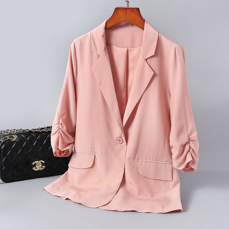 Micro fat mm slim small suit jacket women 2020 new autumn clothing ...