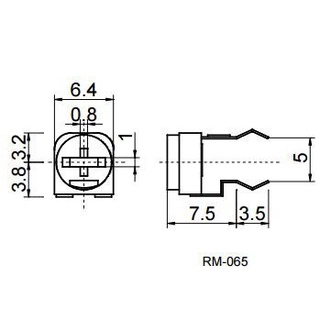 RM065 100 500 1K 2K 5K 10K 20K 50K 100K 200K 500K 1M Ohm โอห์ม VR ตัว ...