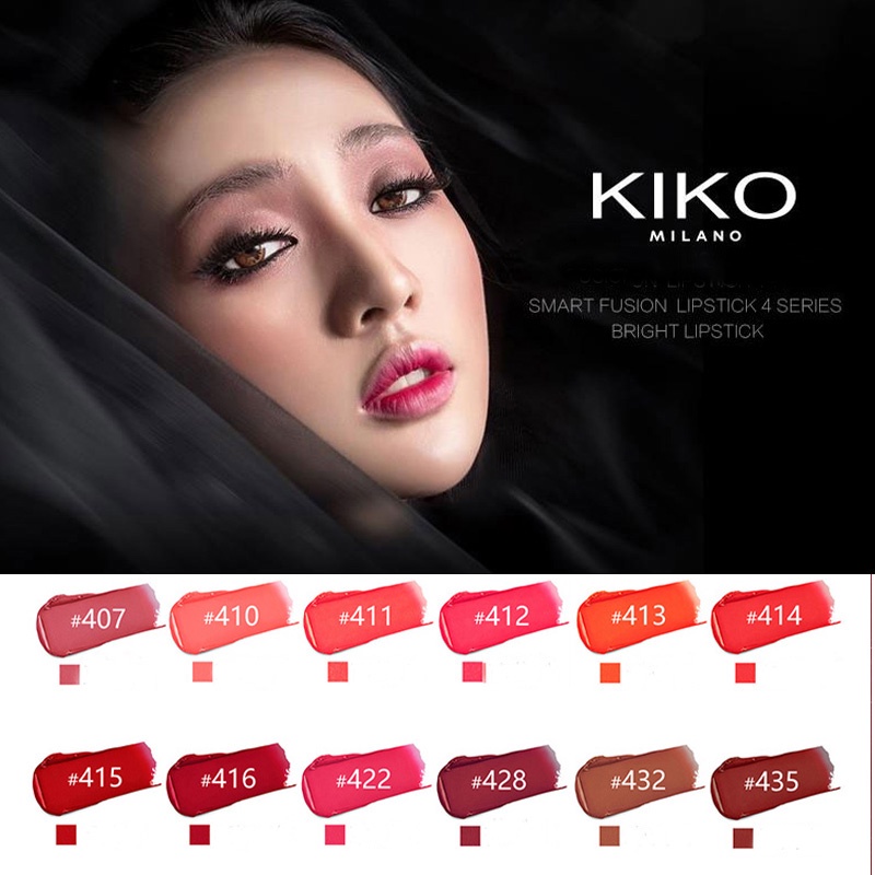 BUY Any 2 pieces 749 Kiko 4 Series SMART FUSION ลิปสติก 3 กรัม 407 Rose ...