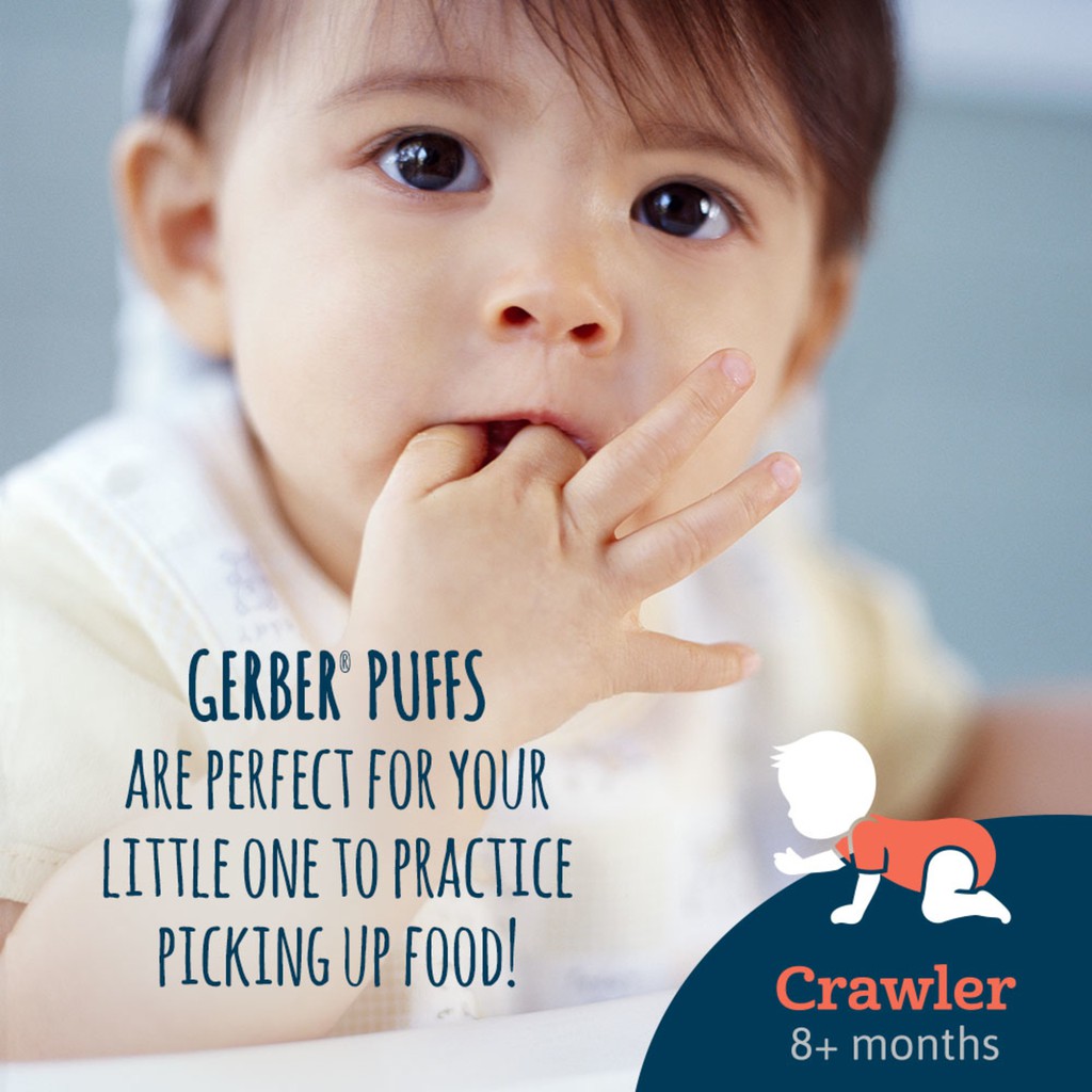Gerber Graduates Puffs Cereal Snack Variety เเละ Gerber Lil' Crunchies ...